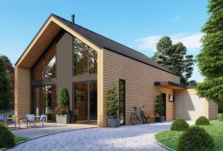 Holzhaus - Dieses zweigeschossige Fertighaus perfekt Modern